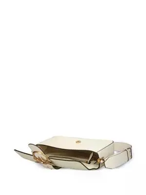 Pinko Love Studded Leather Shoulder Bag - Neutrals