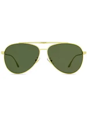 LONGINES Double-bridge Pilot-frame Sunglasses - Green