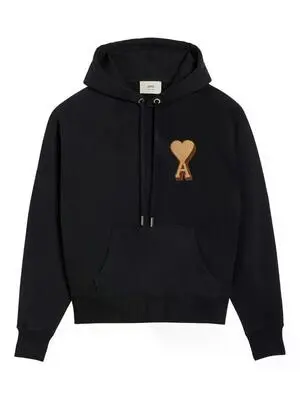 AMI Paris Logo-embroidered Hoodie