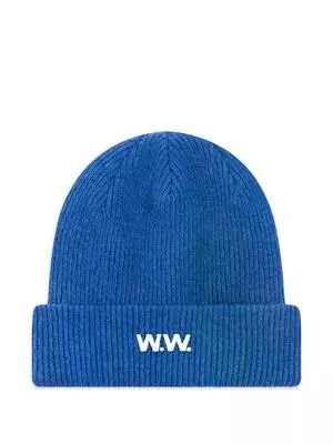 Wood Wood Ribbed Beanie - Blue