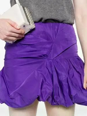 N°21 Bubble-hem Mini Skirt