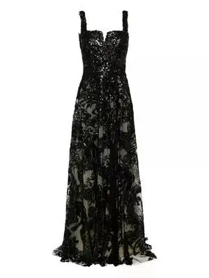 SAIID KOBEISY Sequin-embroidered Dress