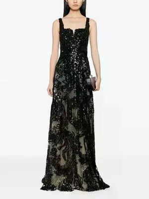 SAIID KOBEISY Sequin-embroidered Dress
