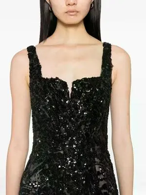 SAIID KOBEISY Sequin-embroidered Dress