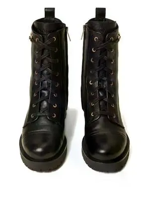 TWINSET Lace-up Chain Boots