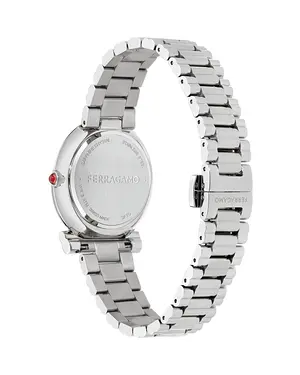 FERRAGAMO Gancini Twisted Bracelet Watch - Silver/silver