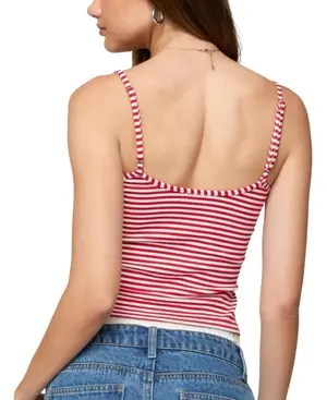 EDIKTED Striped Headband Tank Top Set