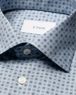 Eton Slim Fit Geometric Shirt