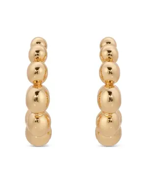 Ettika Bubble Huggie Hoop Earrings - Gold