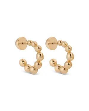 Ettika Bubble Huggie Hoop Earrings - Gold