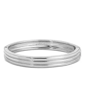 Ettika Multirow Stacking Bangle Bracelet Silver