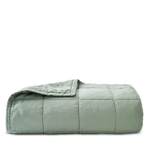 CHRISTY Laundered Cotton Bedspread, Full/queen - Sage Green