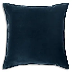 CHRISTY Harewood Reversible Cotton Velvet Euro Sham, Pair Navy