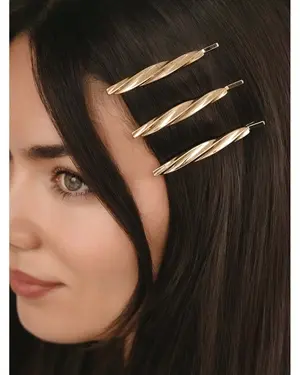 Ettika Twist Hair Pins Set Of 3