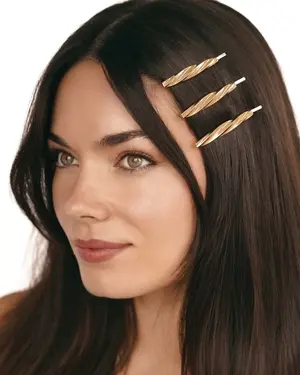 Ettika Twist Hair Pins Set Of 3