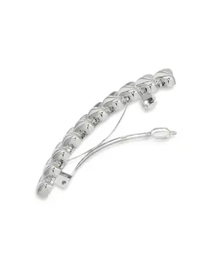 Ettika Moderna Chevron Hair Clip - Silver