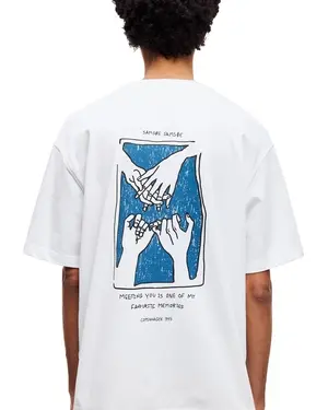 SAMSØE SAMSØE Samse Samse Saflorian Graphic Tee - White