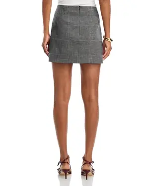 French Connection Plaid Suiting Mini Skirt