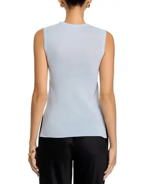 Majestic Filatures Crewneck Sleeveless Top - Ocean