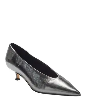 MARC FISHER LTD. Cecile Pointed Pumps - Silver