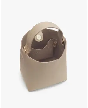 Cuyana Mini Linea Bucket Bag - Stone
