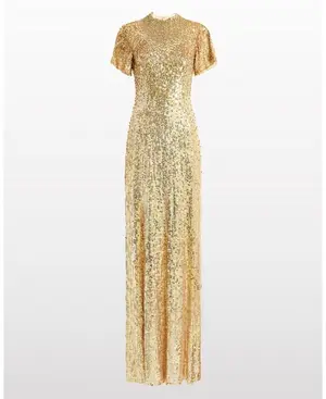 Jenny Packham Jourdain Sequin-embellished Gown - Illusion