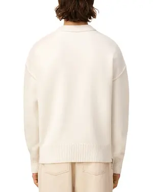 Ami Adc Crewneck Sweater - Off White/red