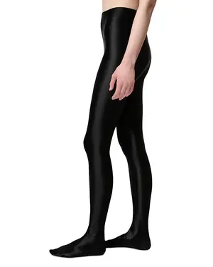 STEMS Slick Gloss Tights - Black