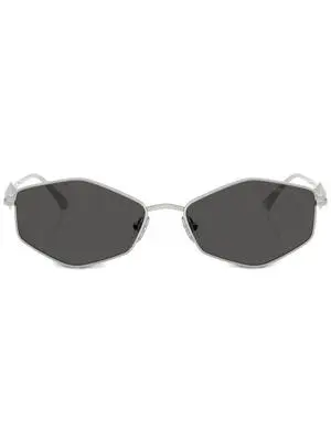 JIMMY CHOO Logo-engraved Sunglasses - Silver