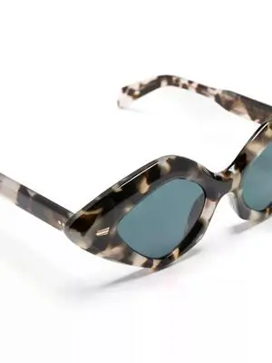 CUTLER & GROSS Tortoiseshell-effect Oversize Sunglasses - Grey
