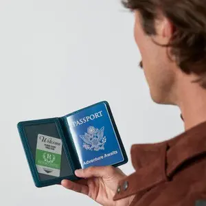 MEMBERS ONLY Passport Holder - Slate Blue