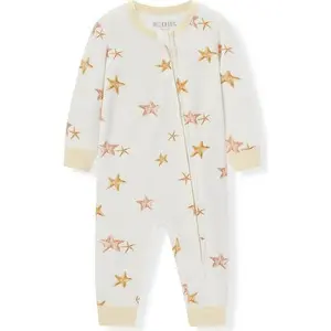 MILKBARN Luxe Stretch Zipper Pajama - Starfish Dreams
