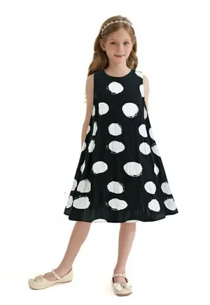 TULLEEN Polka Dot Sleeveless Dress