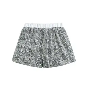 TULLEEN Sequin Sleeveless Shorts Set