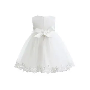 TULLEEN Embroidered Blooming Bow Dress