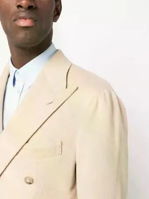 Gabo Napoli Double-breasted Camel-hair Blazer