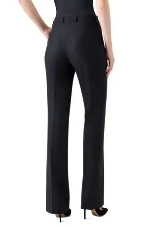 Akris Marilyn Stretch Wool Bootcut Pants