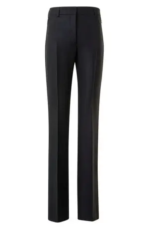 Akris Marilyn Stretch Wool Bootcut Pants