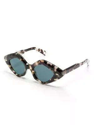 CUTLER & GROSS Tortoiseshell-effect Oversize Sunglasses