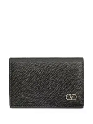 Valentino Garavani Grained Leather Wallet - Black