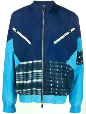 UNITED RIVERS Patchwork Zipped Jacket - Blue