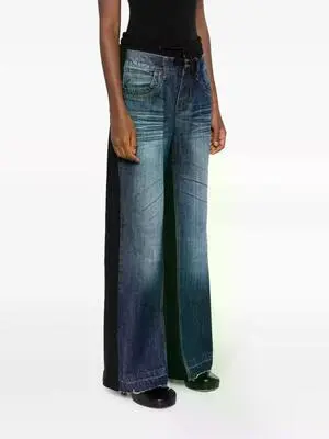 GUDU Layered-effect Denim Trousers