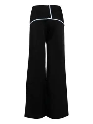 BESFXXK Check-pattern Straight-leg Trousers