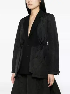 BESFXXK Notched-lapels Layered Blazer