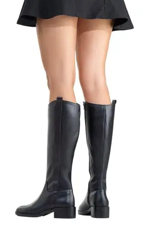 FOREVER & ALWAYS SHOES Acro Nappa Leather Boots - Black Leather