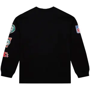 Mitchell & Ness Miami Dolphins Training Camp Vintage Logos Long Sleeve T-shirt