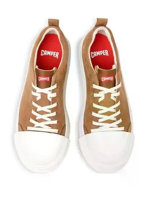 Camper Junction Runner Lace-up Nubuck Leather Sneakers - Brown