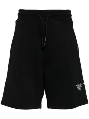 PHOBIA Embroidered Logo Cotton Shorts