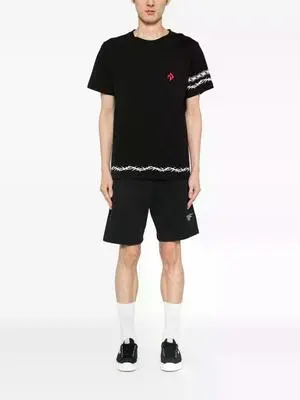 PHOBIA Embroidered Logo Cotton Shorts