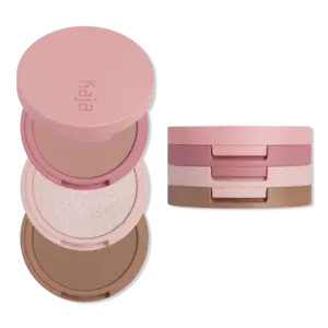 KAJA Play Bento Cream Bronzer, Powder Blush & Highlighter Trio - Sugar Cookie